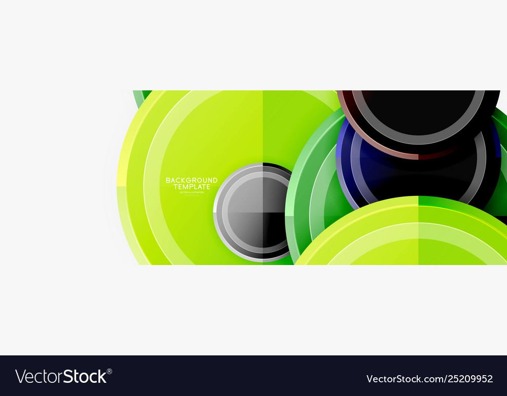 Circular pattern abstract circles composition Vector Image