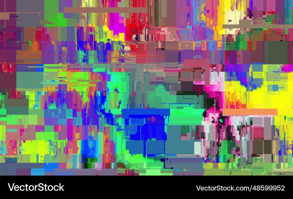 Image with imitation of grunge datamoshing Vector Image