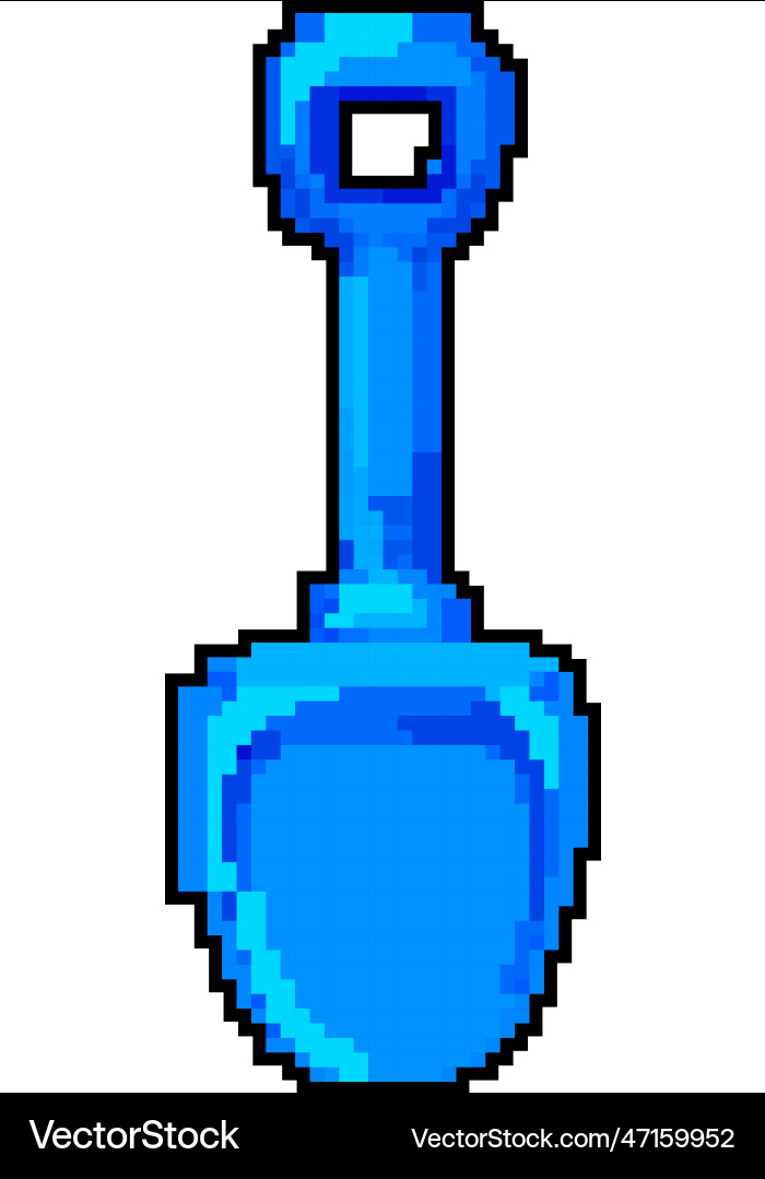 Kid sand toy game pixel art Royalty Free Vector Image