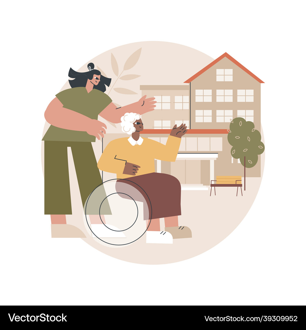 Nursing home abstract concept Royalty Free Vector Image