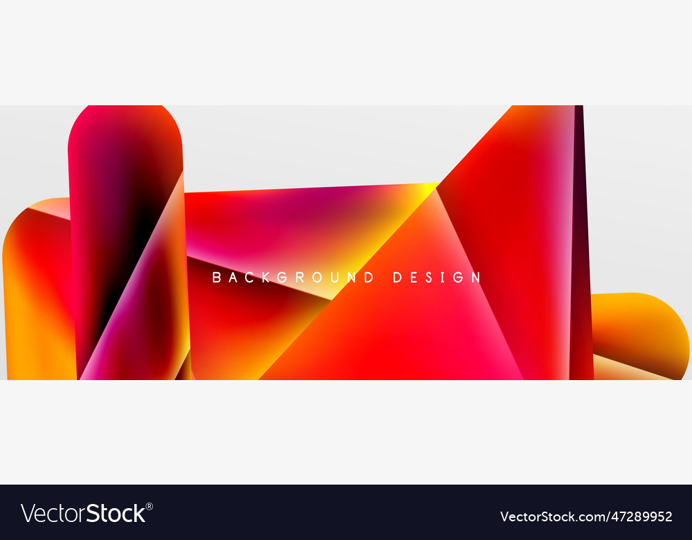 Triangle Fluid Color Gradient Abstract Background Vector Image