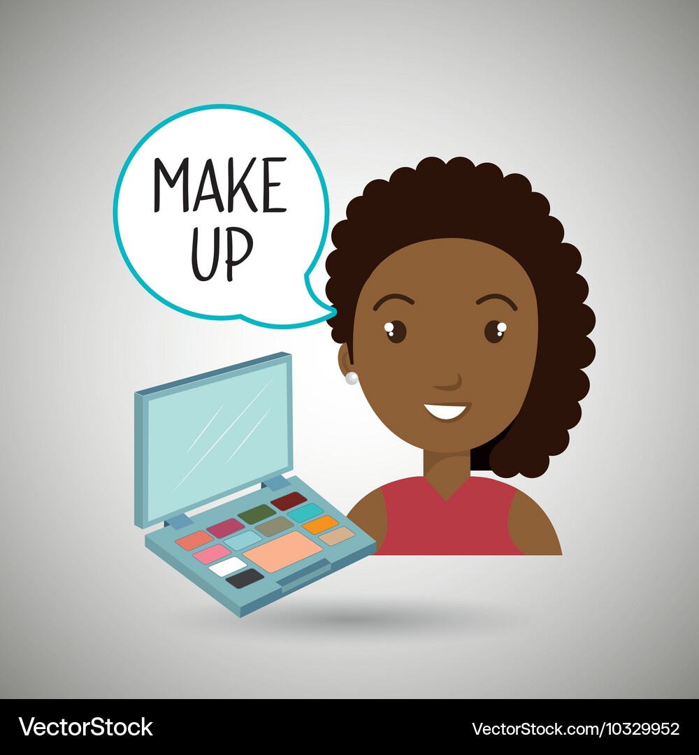 Woman make up cosmetic Royalty Free Vector Image