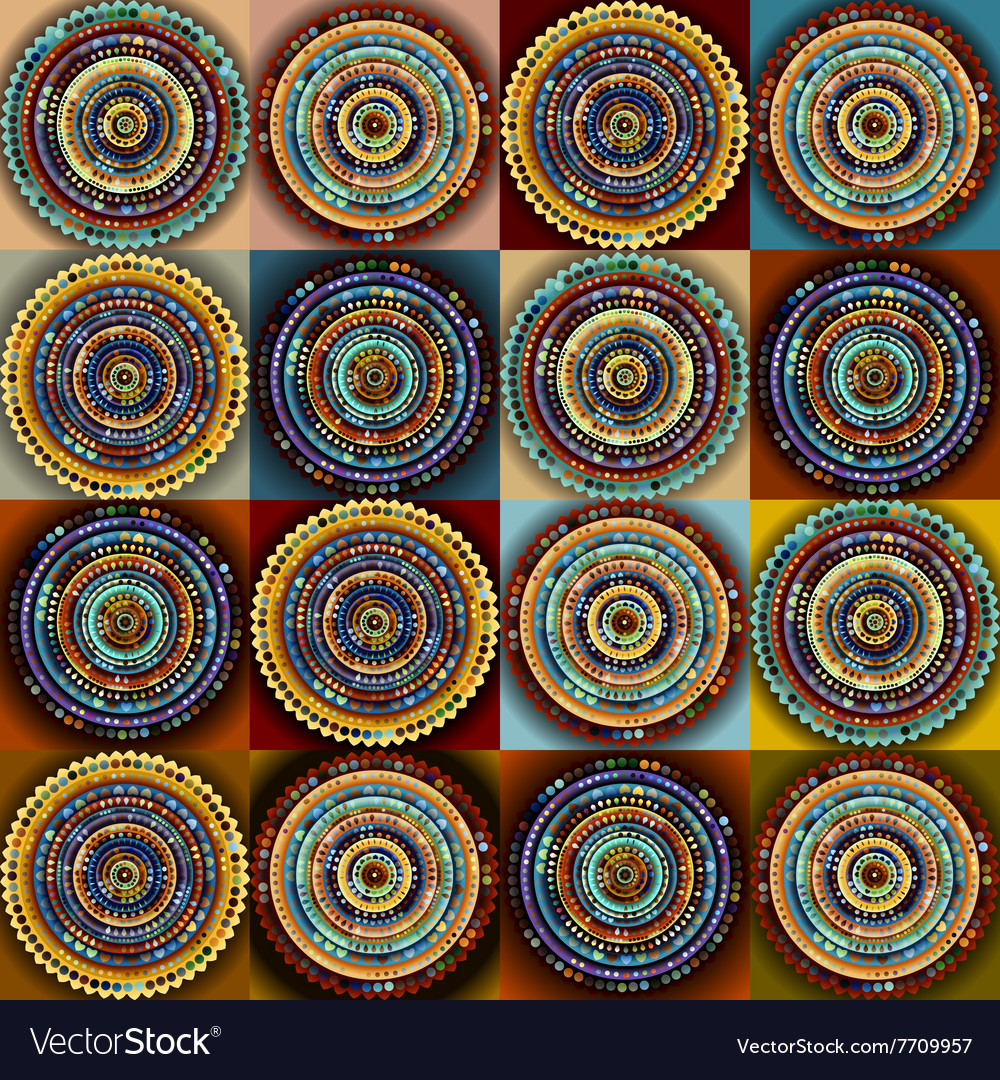 Abstract Circles Pattern Royalty Free Vector Image