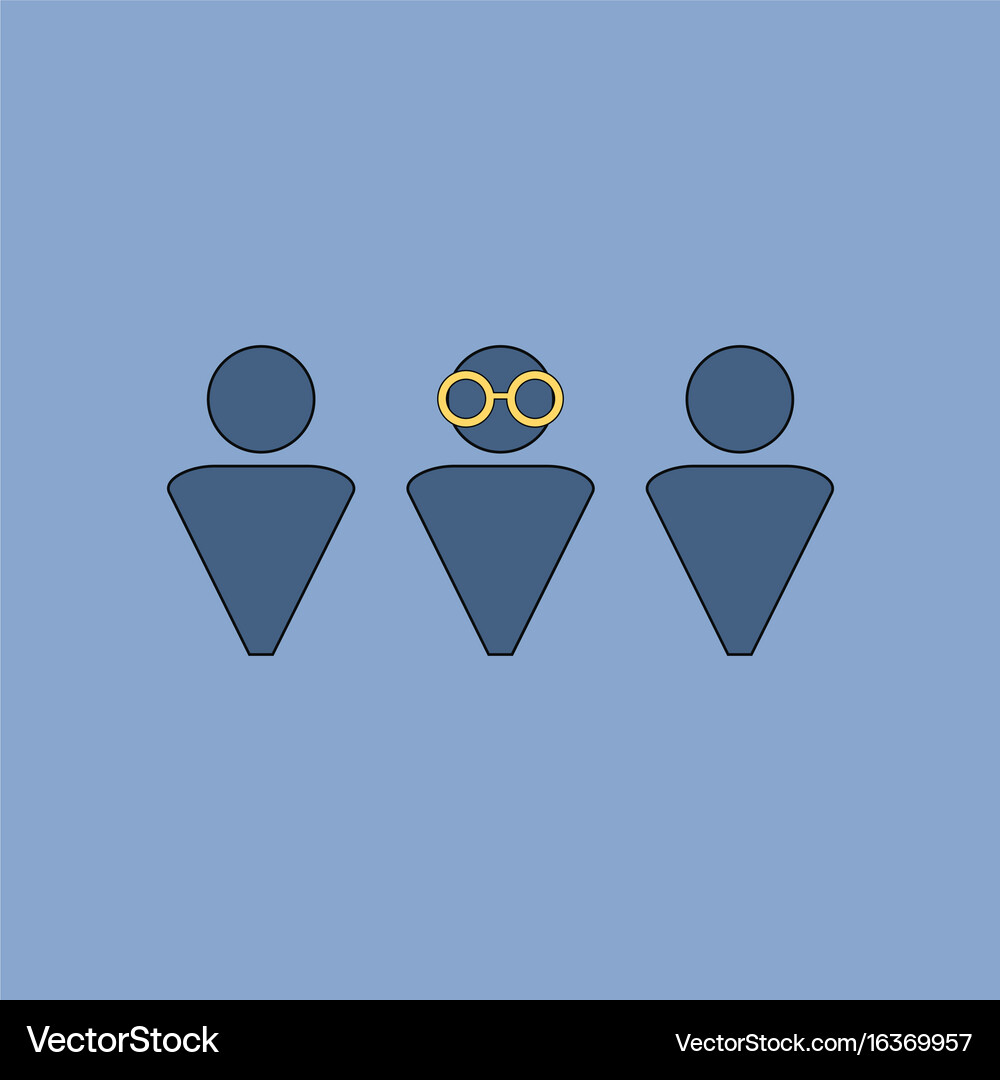 Flat icon design collection doctor and patient Vector Image