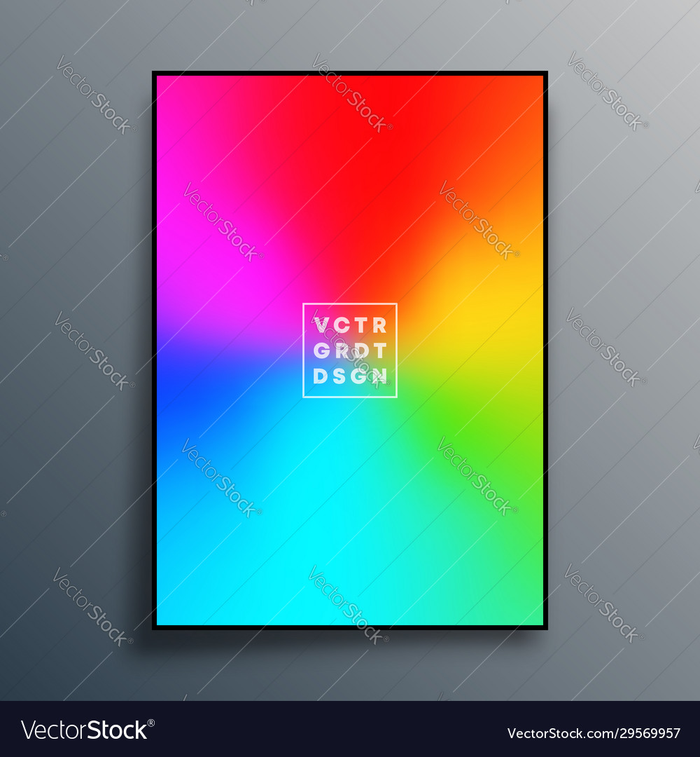 Gradient background design for poster wallpaper Vector Image