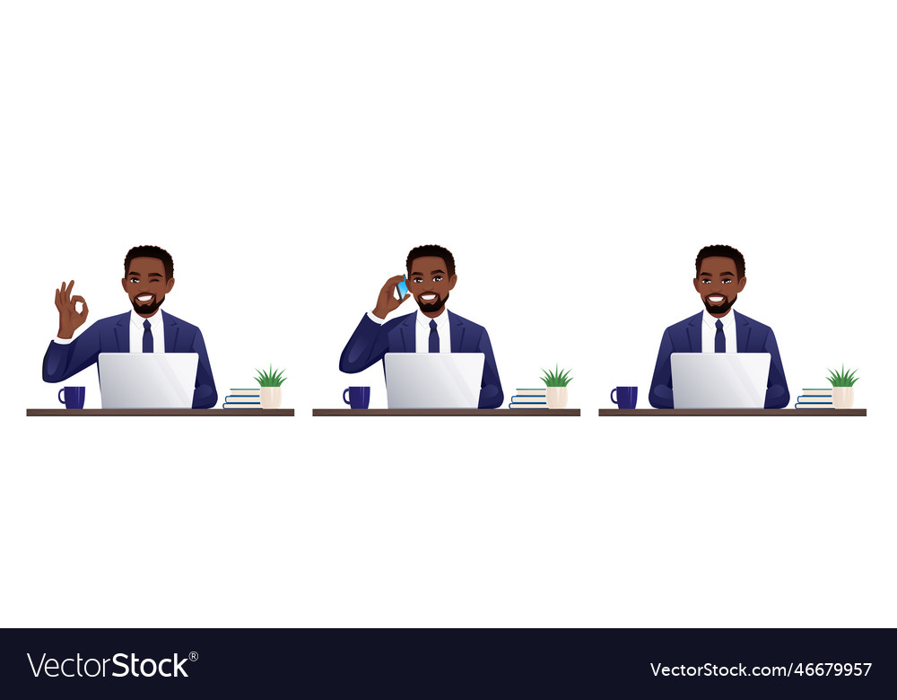 Man using laptop Royalty Free Vector Image - VectorStock