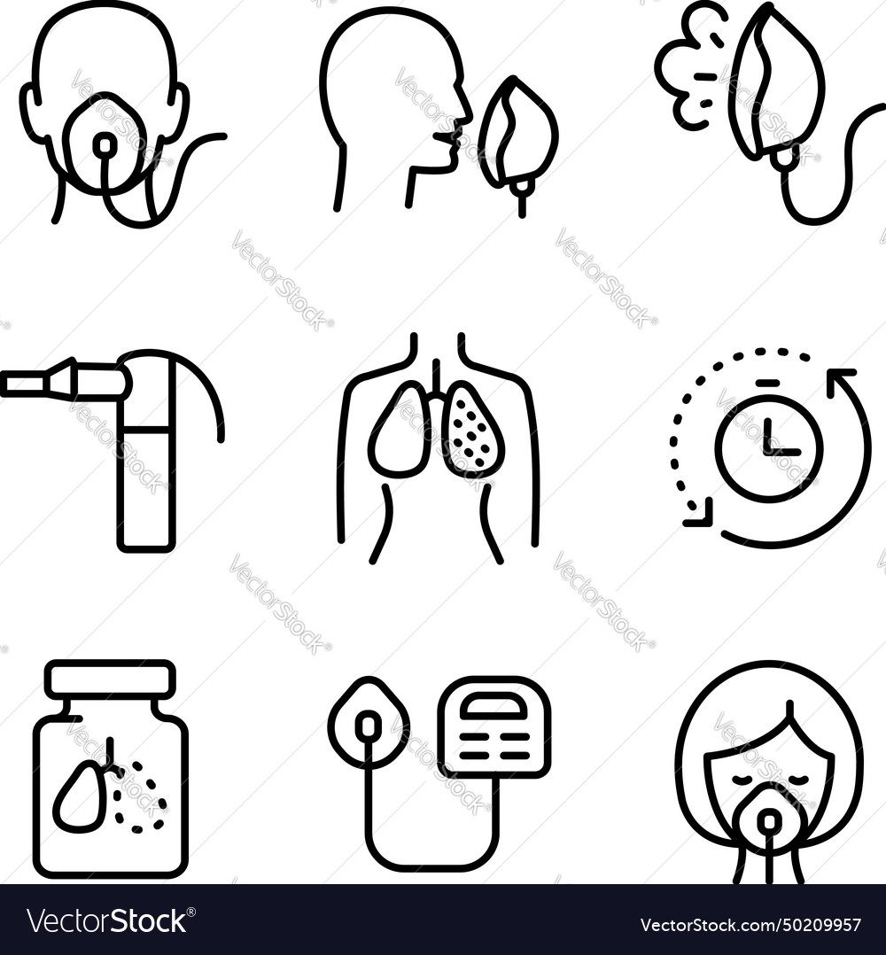 Set Of Nebulizers Different Types Royalty Free Vector Image