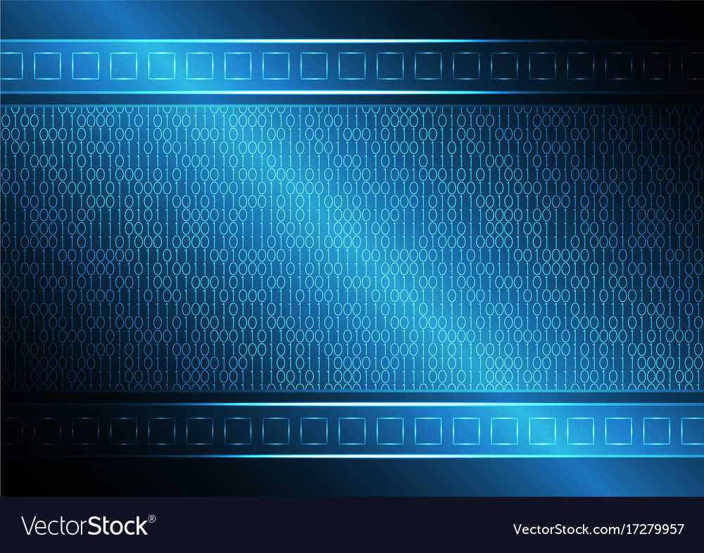 Technology future rectangle stripe binary Vector Image