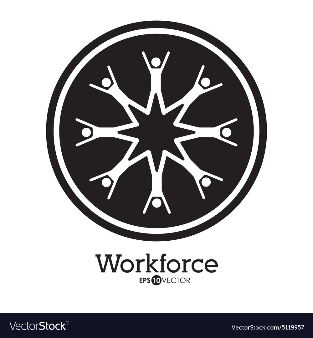 Workforce design Royalty Free Vector Image - VectorStock