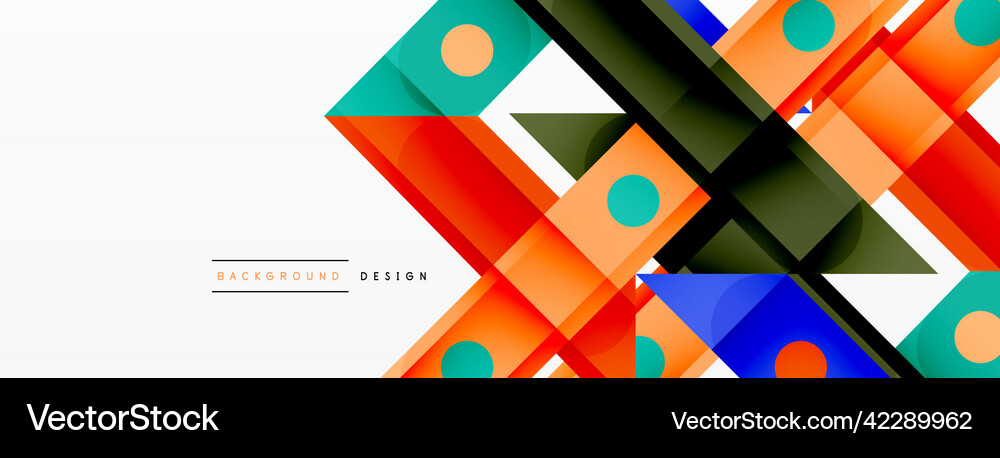 Bright colorful straight lines geometric abstract Vector Image