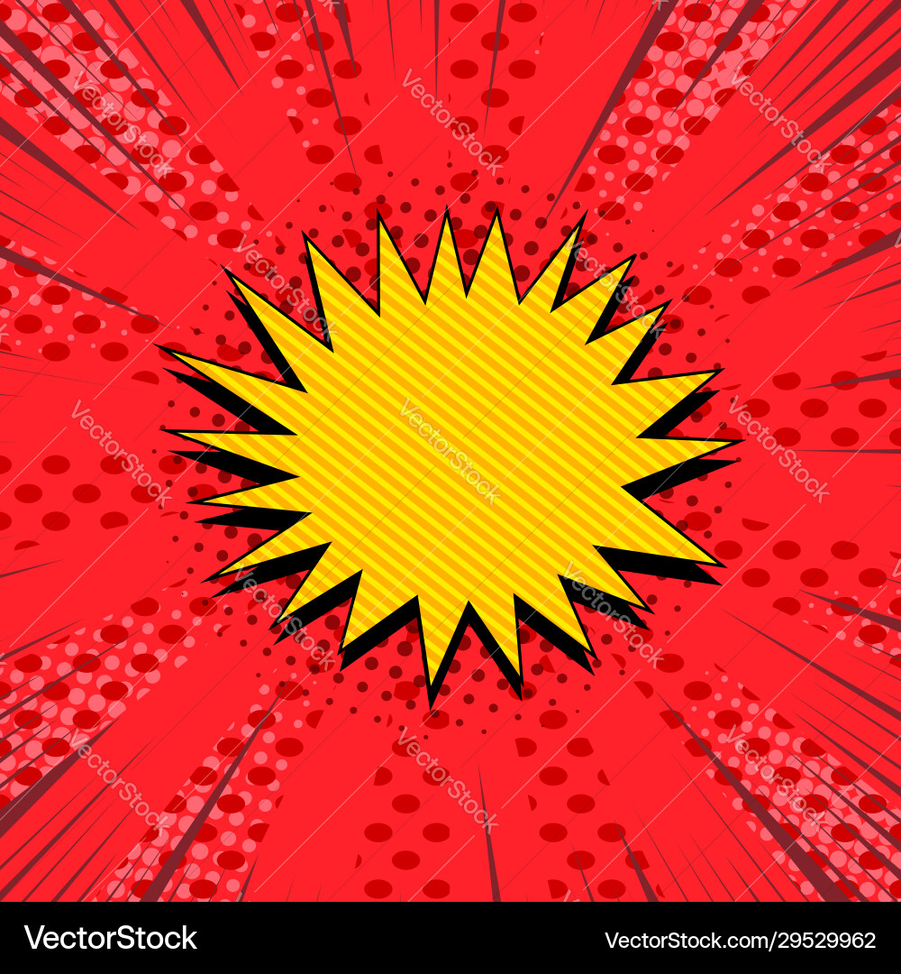 Comic red abstract stylish template Royalty Free Vector