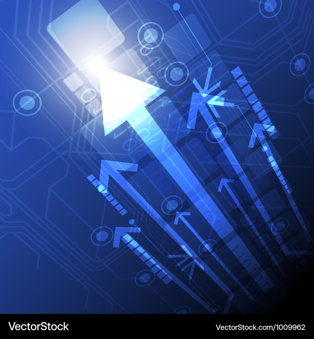 Digital future technology background Royalty Free Vector
