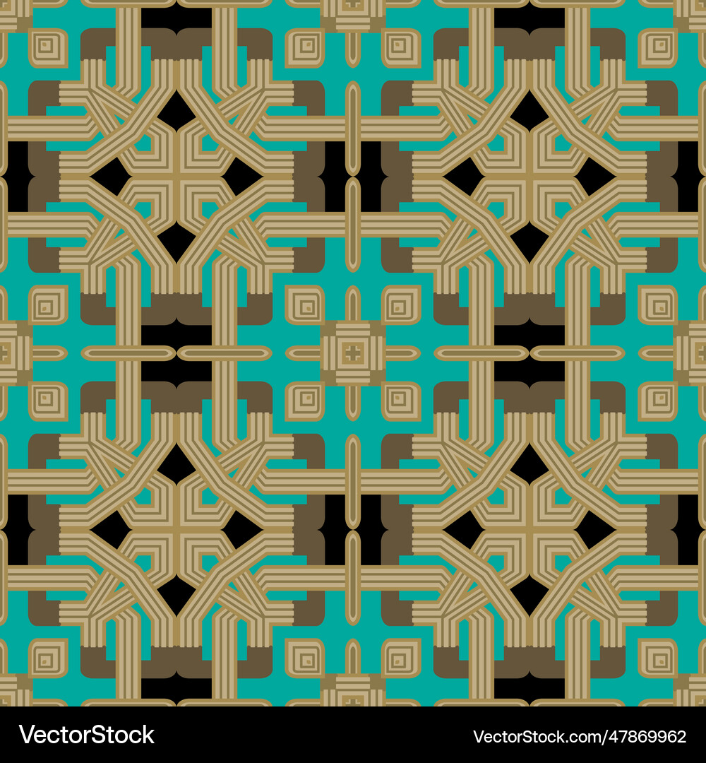 Geometric celtic tribal ethnic style square Vector Image