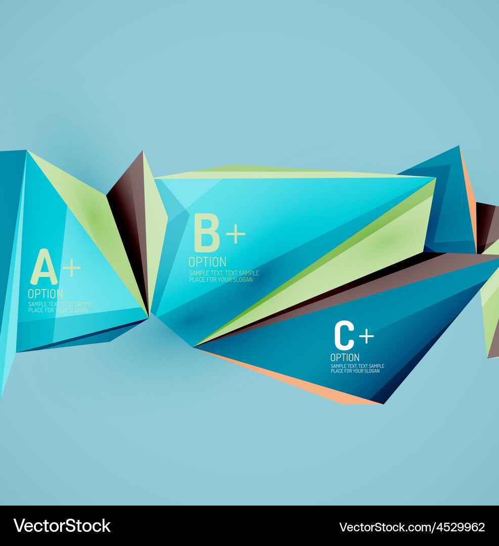 Geometric shapes in the air abstract Royalty Free Vector