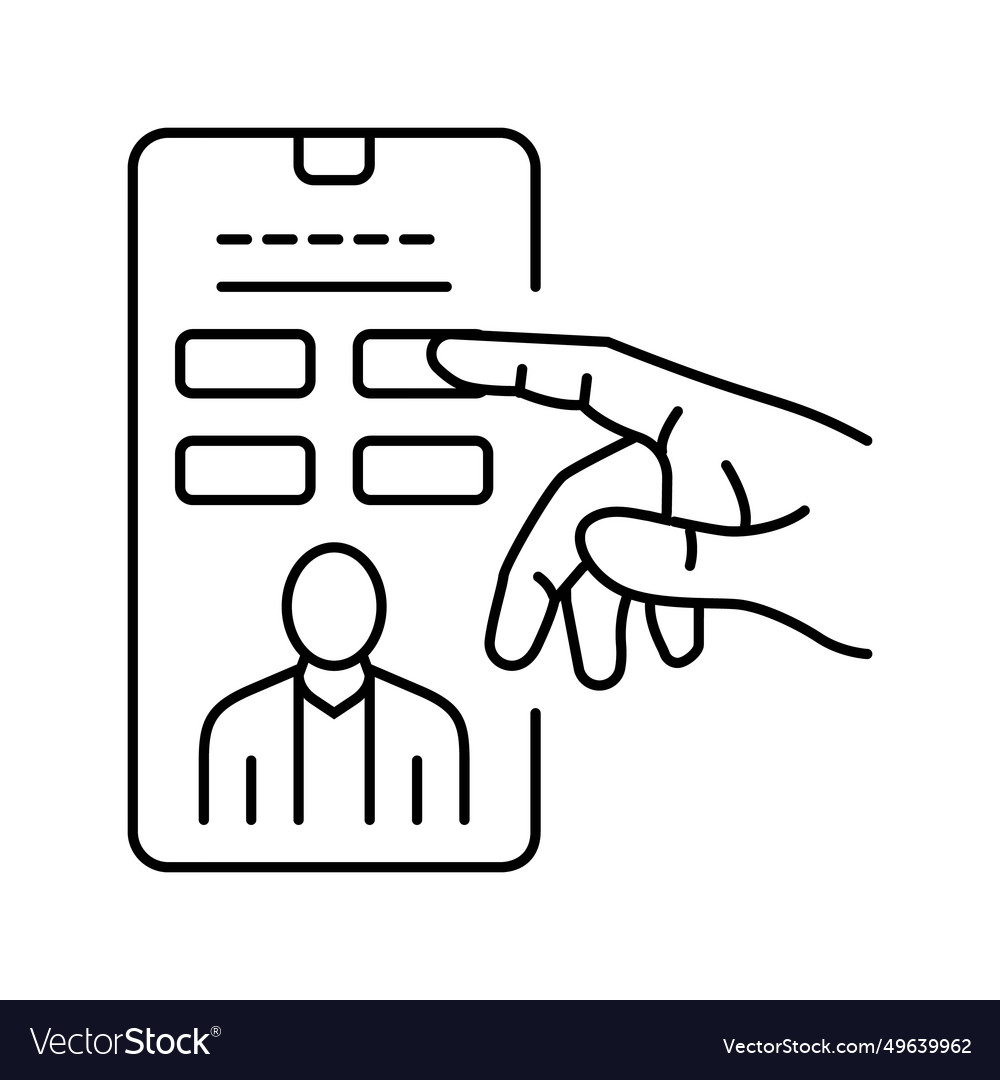 Interactive content online learning platform line Vector Image