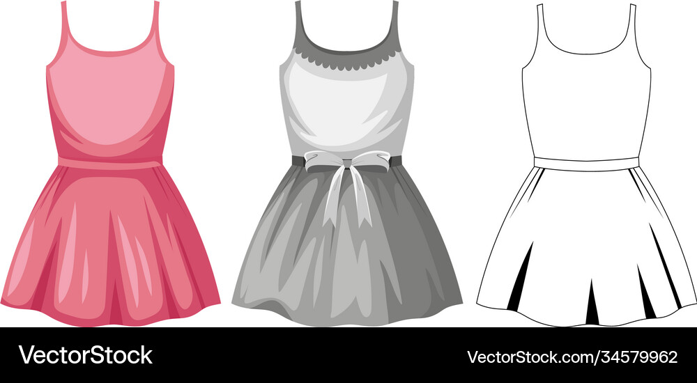 Isolated beautiful female outfit Royalty Free Vector Image