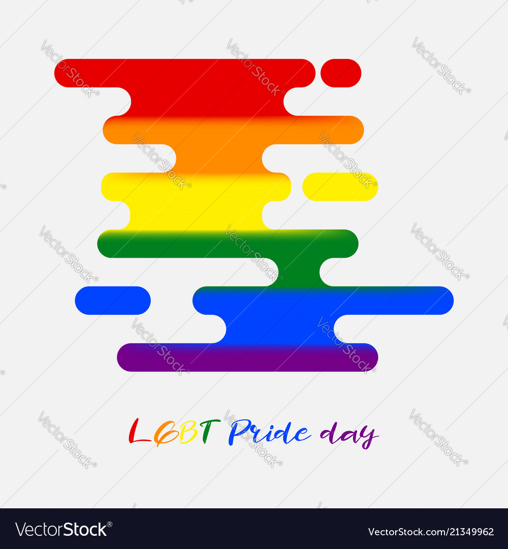 Lgbt pride color flag banner rainbow Royalty Free Vector
