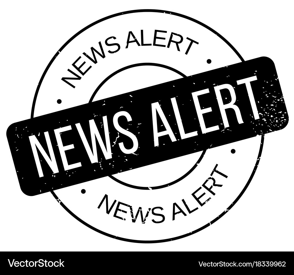 News alert rubber stamp Royalty Free Vector Image