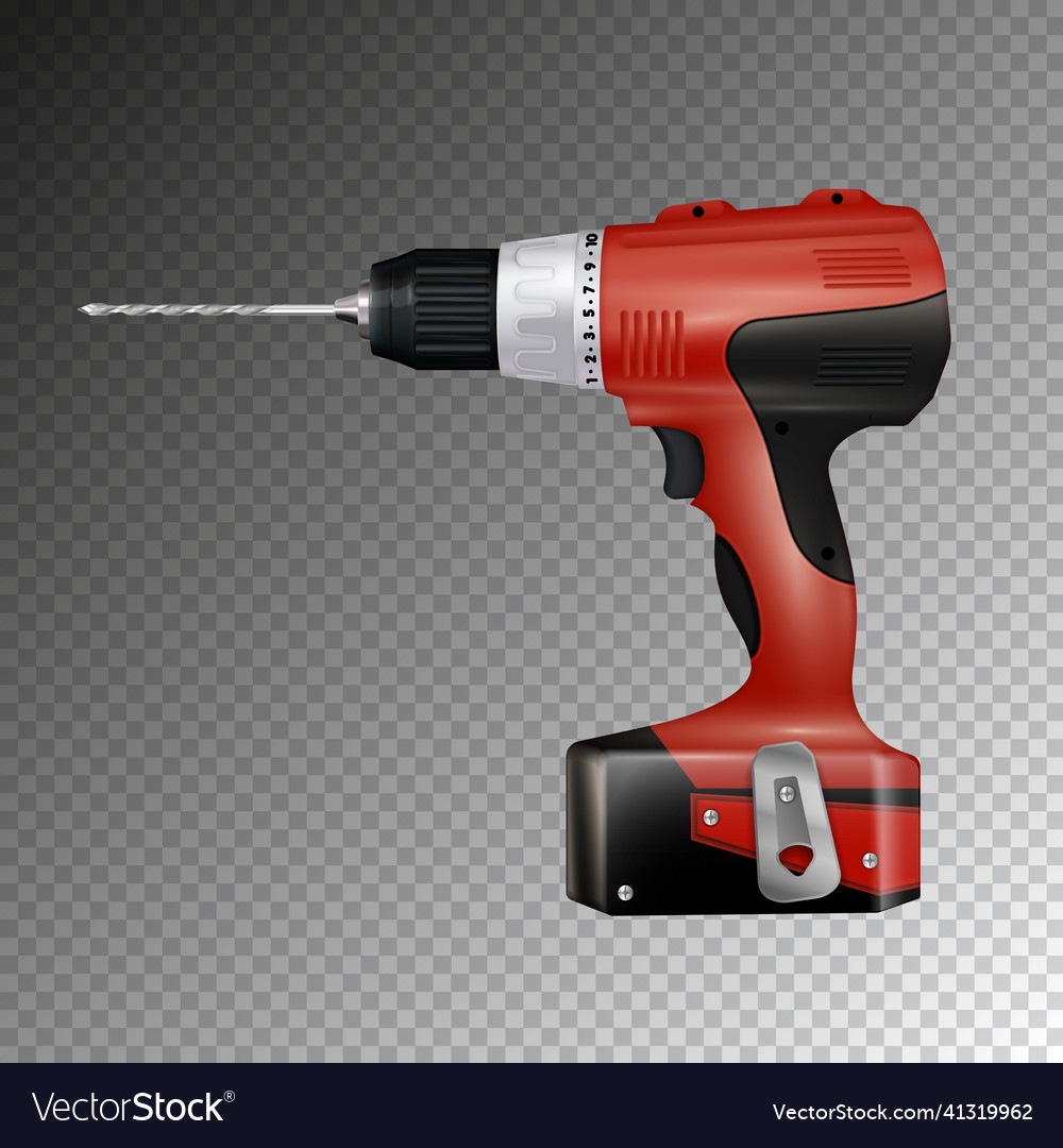 Portable drilling machine composition Royalty Free Vector