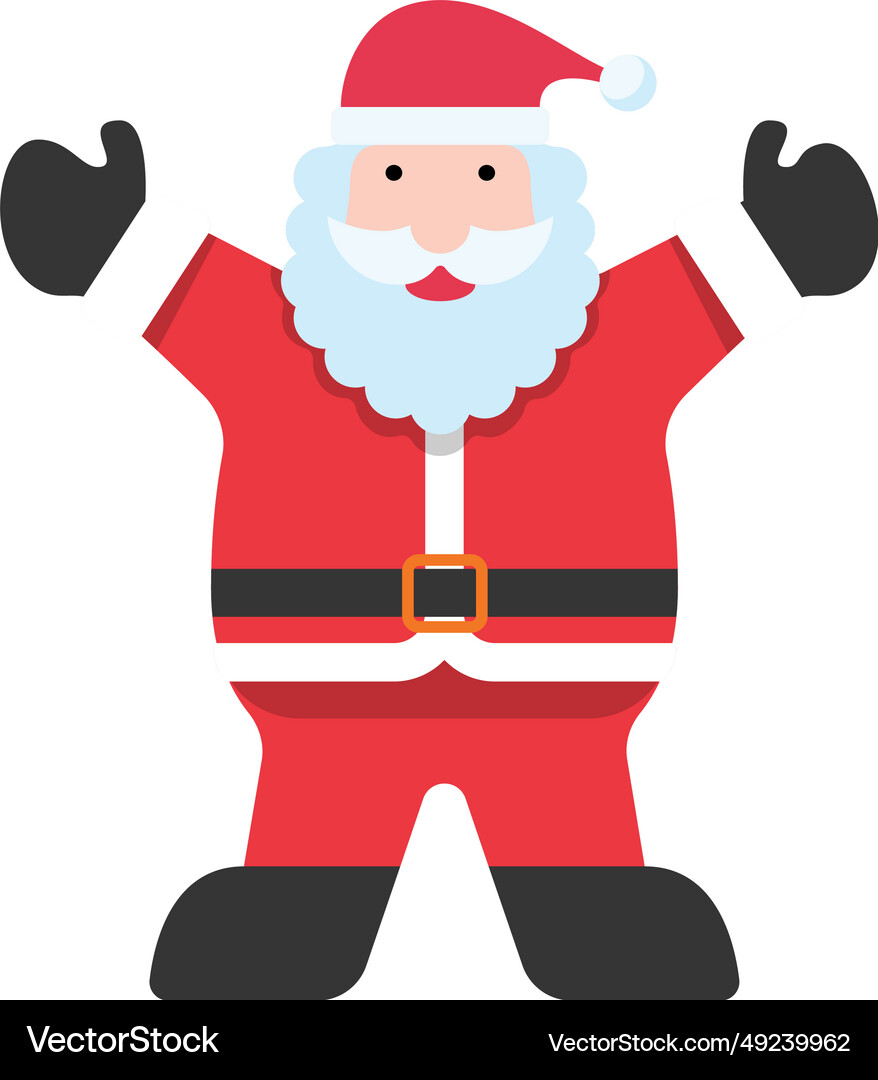 Santa claus christmas icon Royalty Free Vector Image