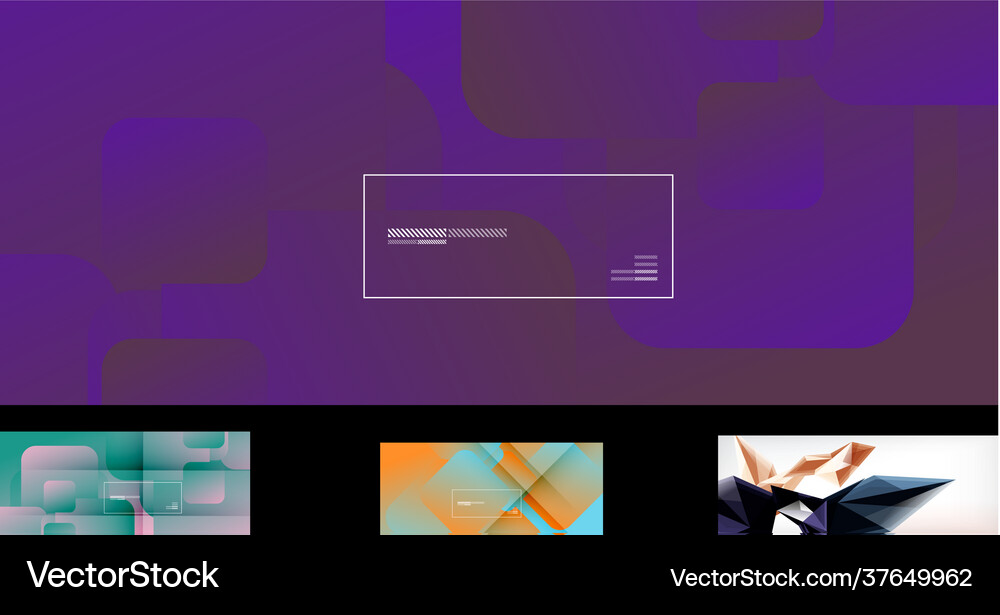 Set abstract backgrounds various design Royalty Free Vector