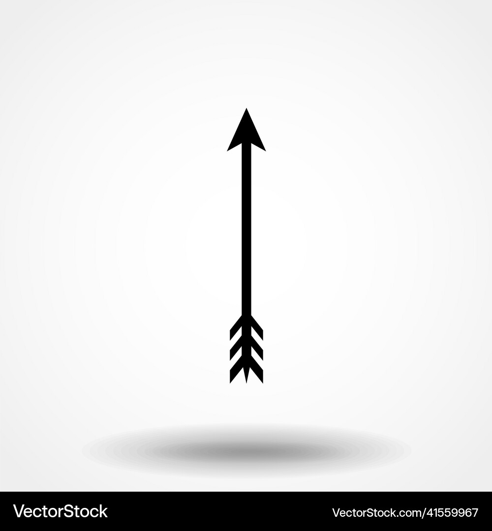 Hand icon arrow in black on white background eps Vector Image