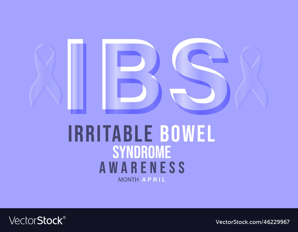 Irritable bowel syndrome ibs awareness month Vector Image