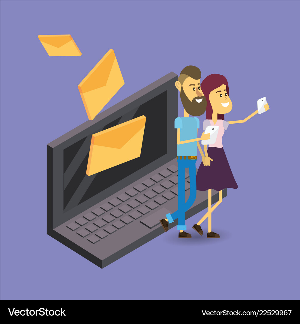 Mail storage cartoon Royalty Free Vector Image