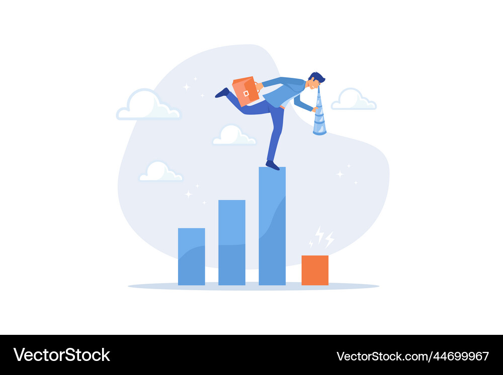 Next economic recession forecast or prediction Vector Image