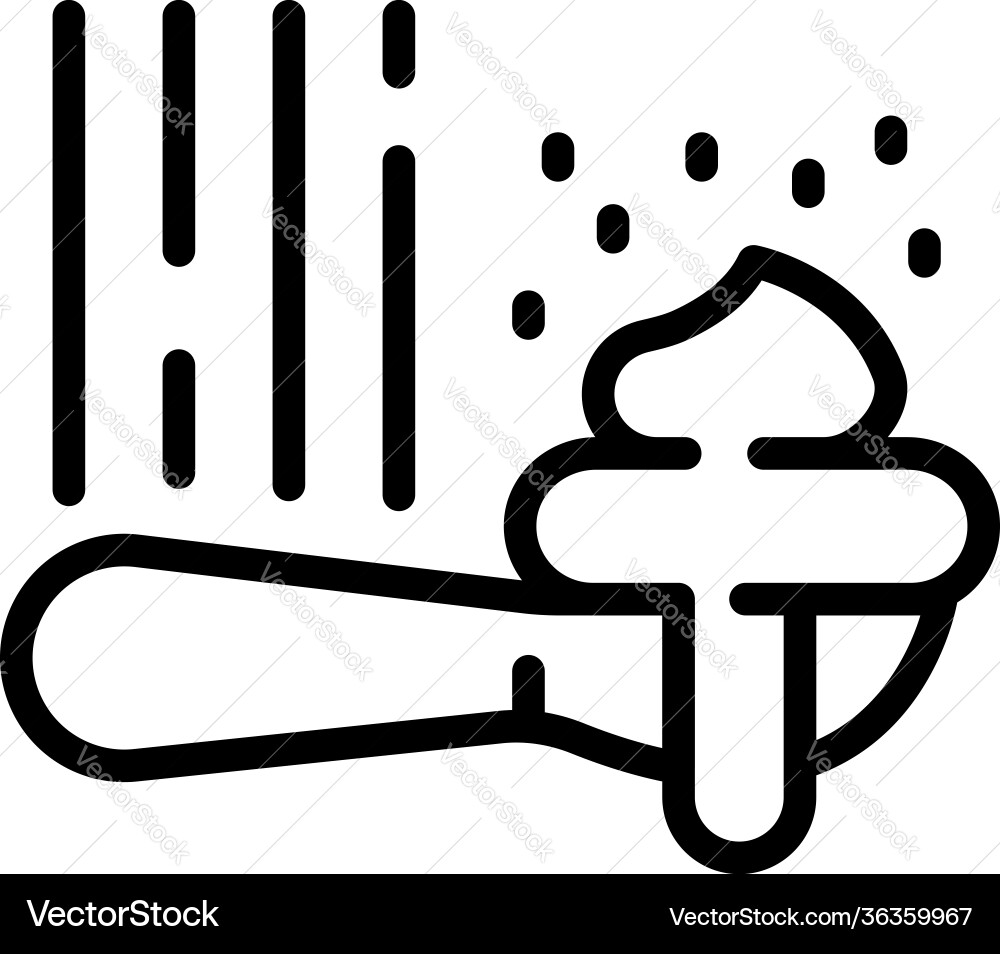 Salted caramel icon outline style Royalty Free Vector Image