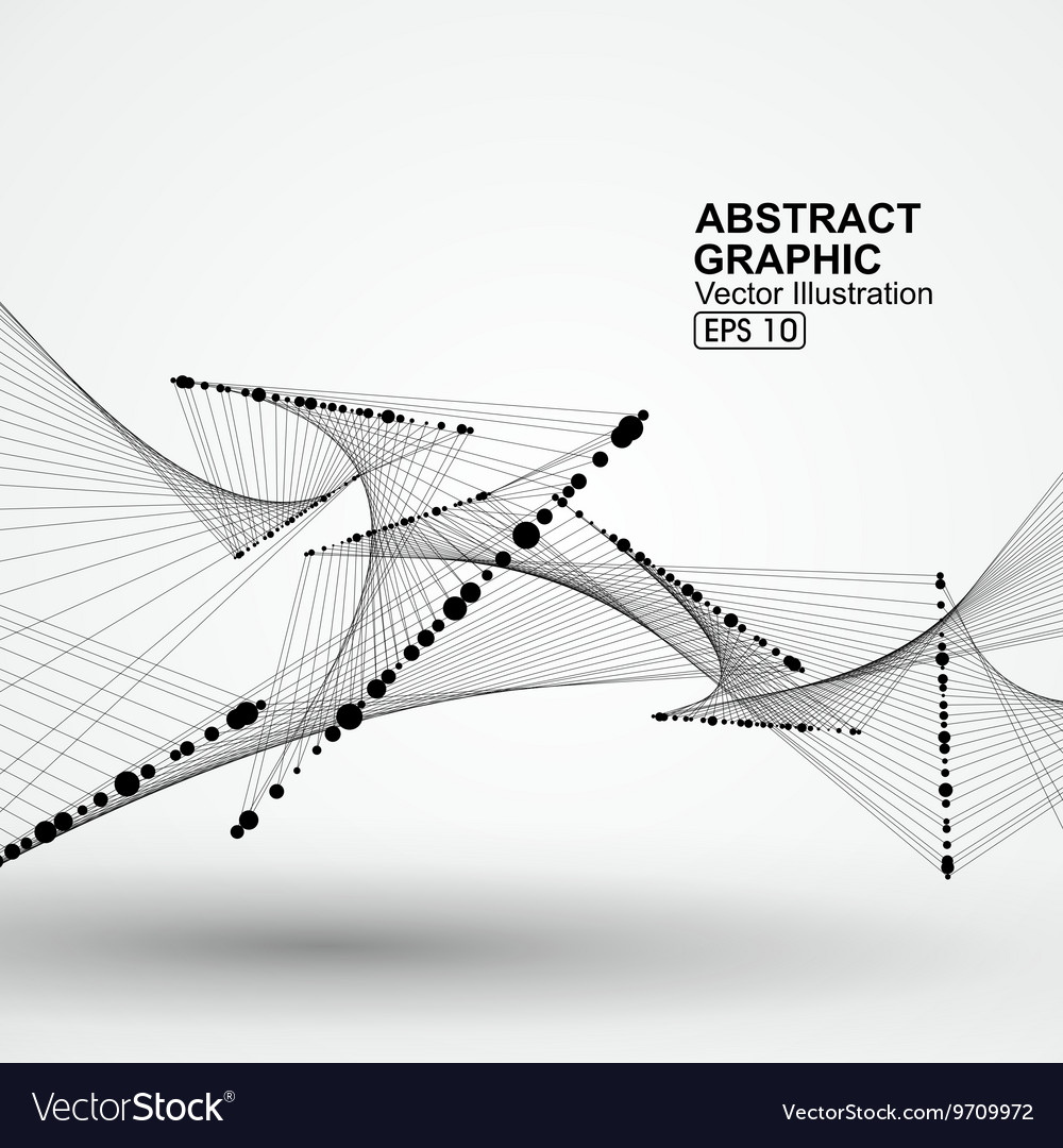 Point flow line pattern composed Royalty Free Vector Image