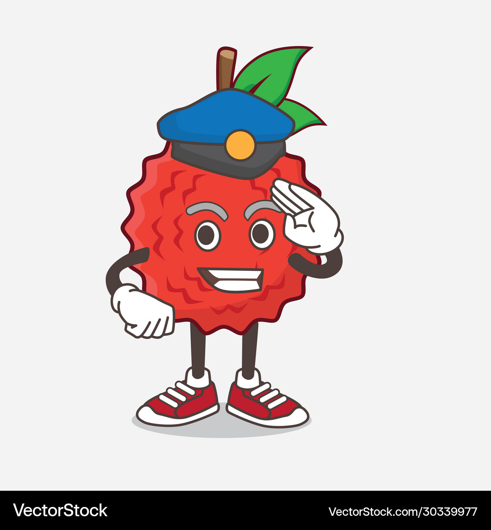 Loquat fruit cartoon mascot character working Vector Image