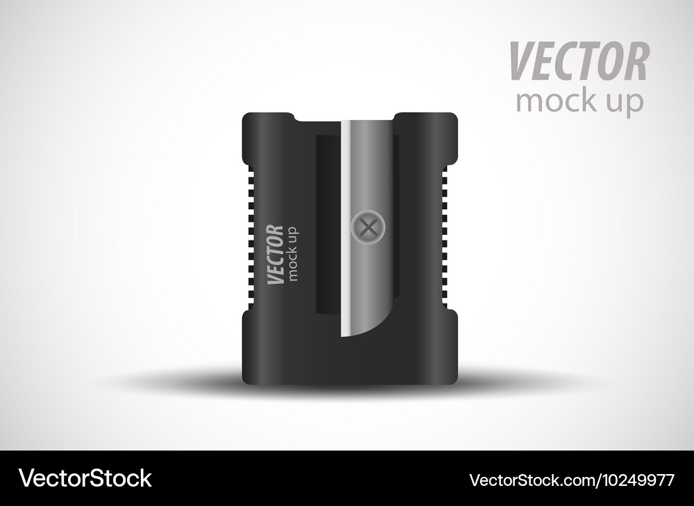 Pencil sharpener of corporate identity Royalty Free Vector