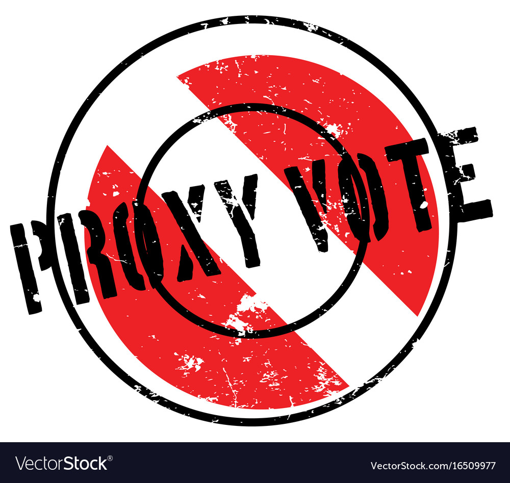 Proxy vote rubber stamp Royalty Free Vector Image Proxy vote rubber stamp Royalty Free Vector Image