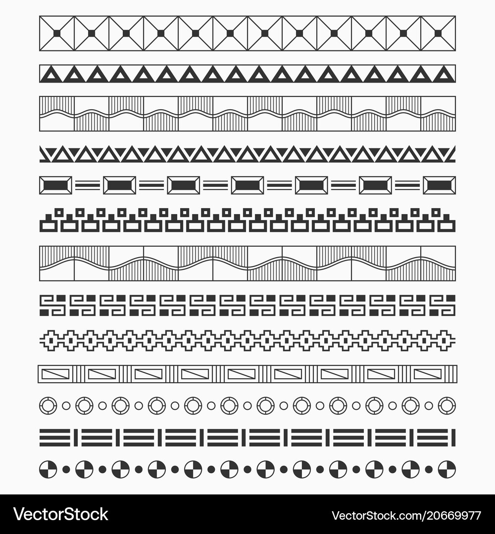 Set of borders Royalty Free Vector Image - VectorStock