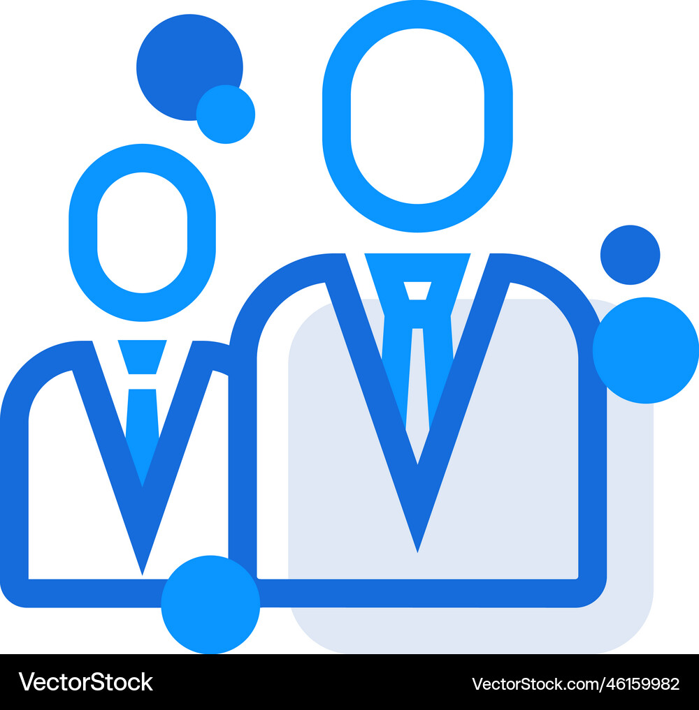 Business team people icon with blue Royalty Free Vector