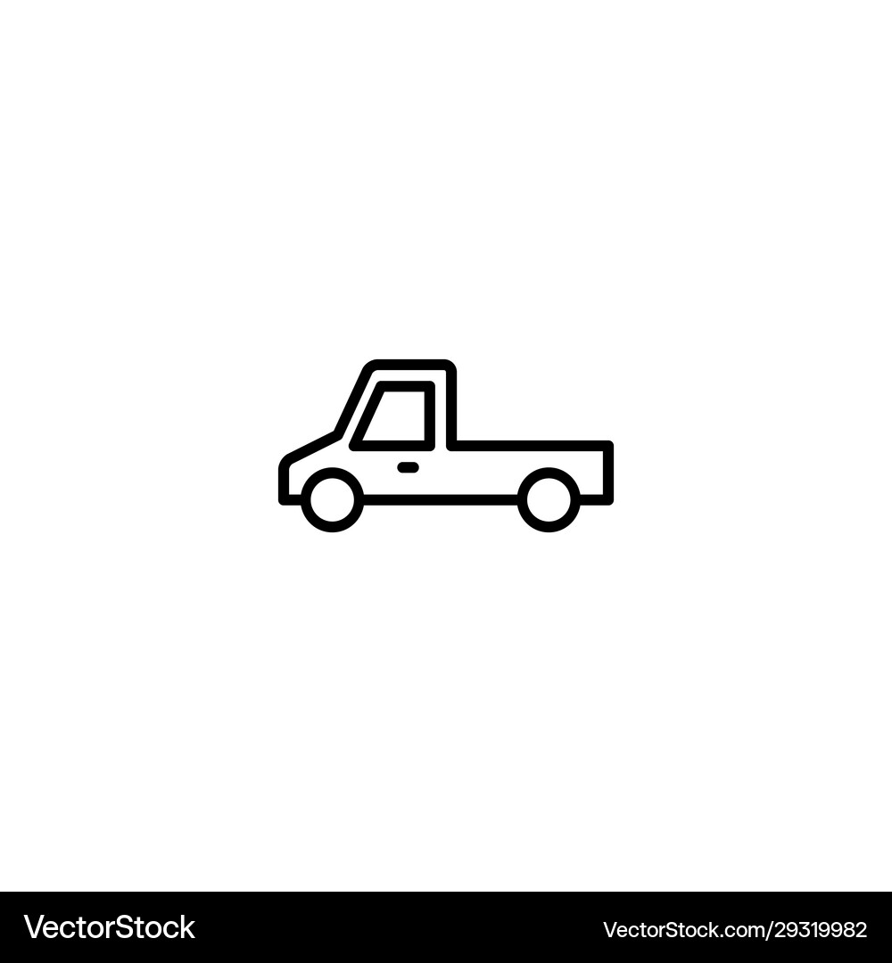 Car pickup truck icon Royalty Free Vector Image