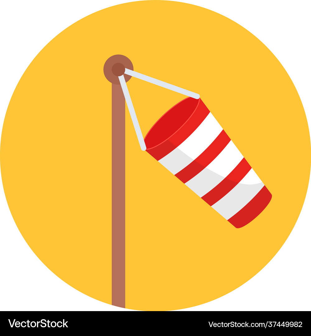 Windsock Royalty Free Vector Image - VectorStock