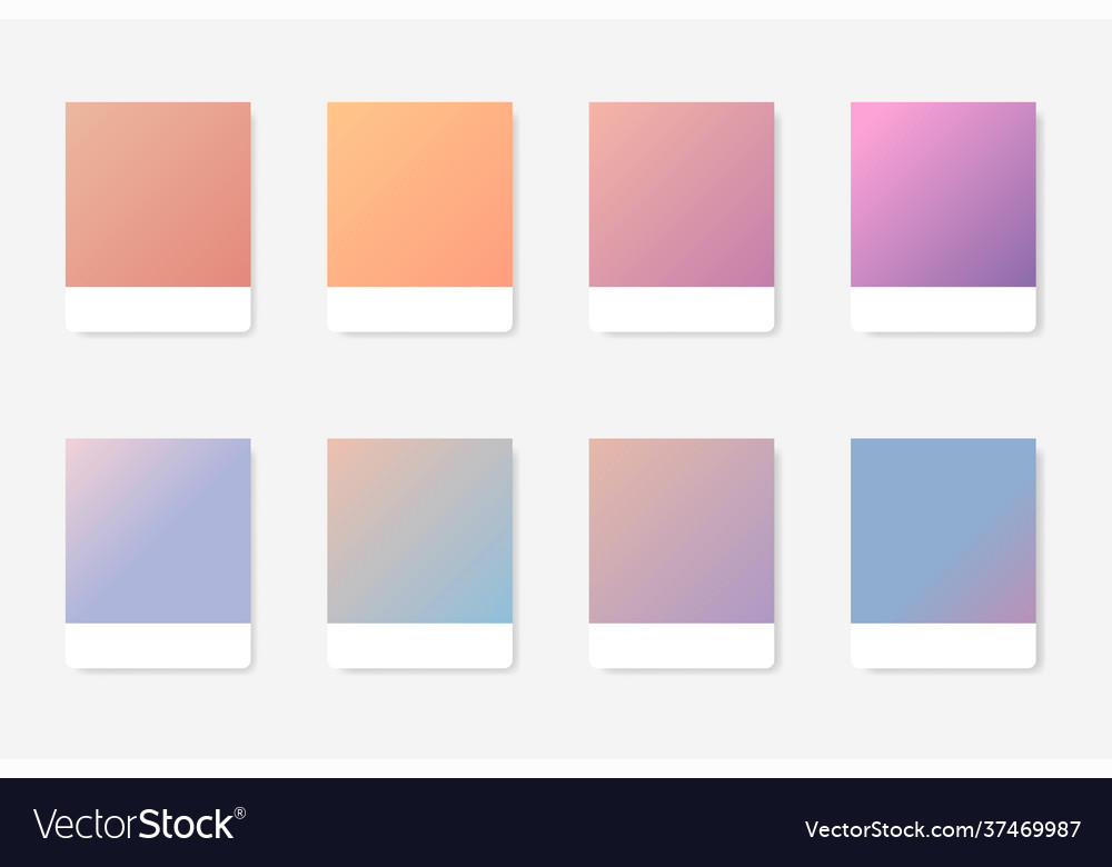 Abstract gradient template set Royalty Free Vector Image