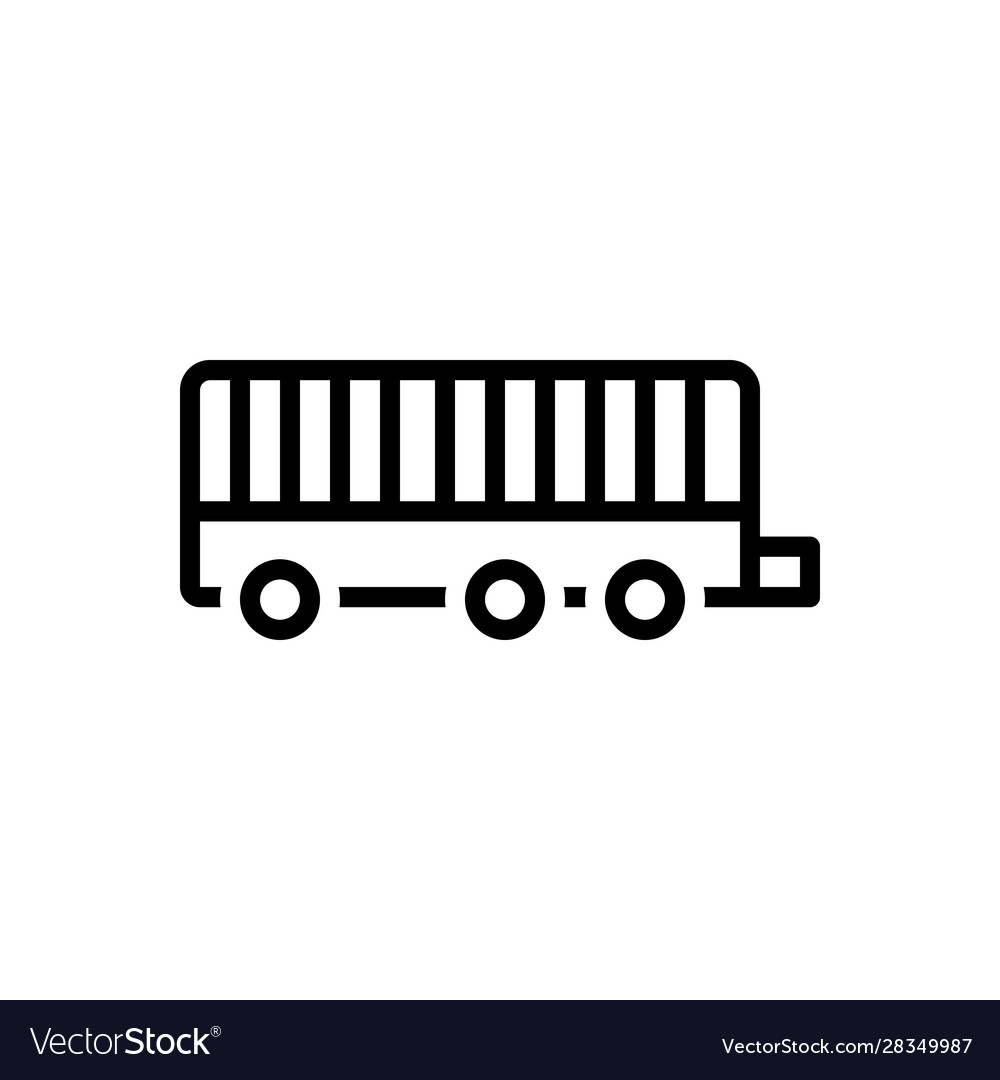 Trailer Royalty Free Vector Image - VectorStock