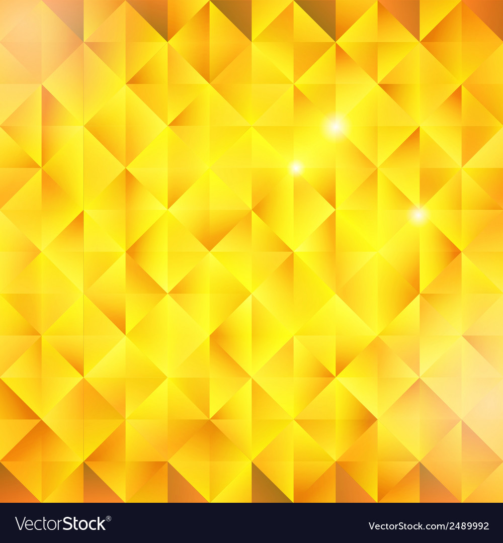Abstract golden triangular background Royalty Free Vector