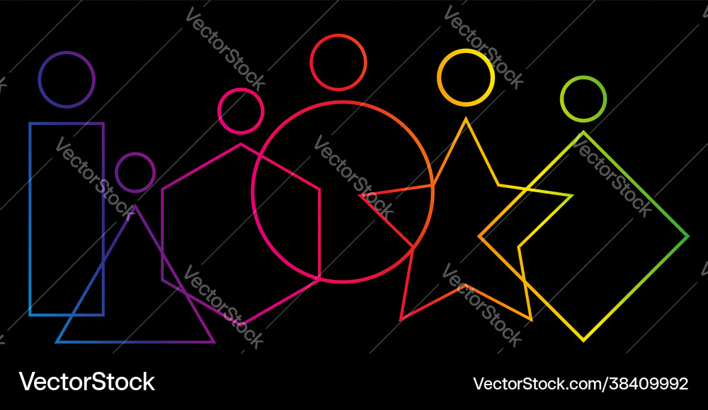 Inclusion and diversity infographic set banner Vector Image