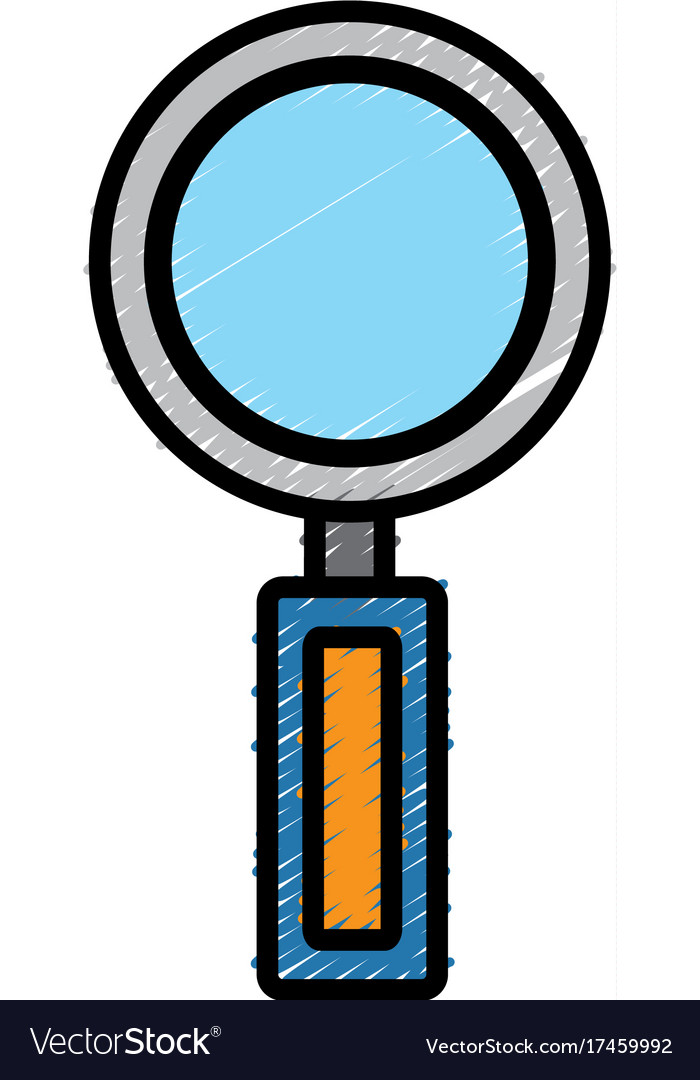 Magnifying glass symbol Royalty Free Vector Image