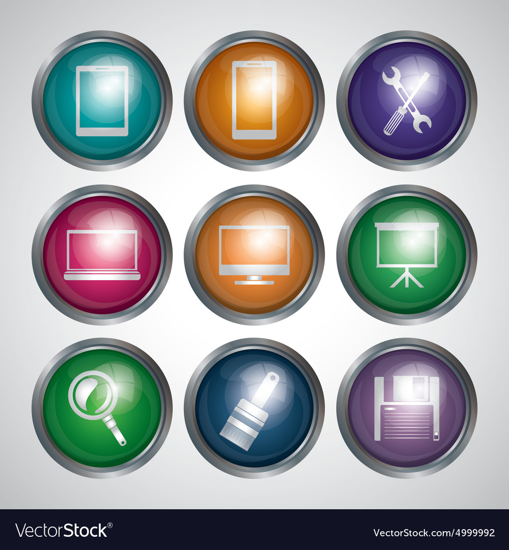 Technology icon design Royalty Free Vector Image