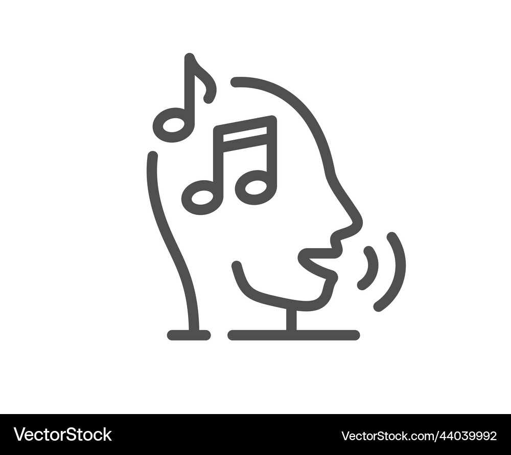 Voicemail line icon audio message sign Royalty Free Vector