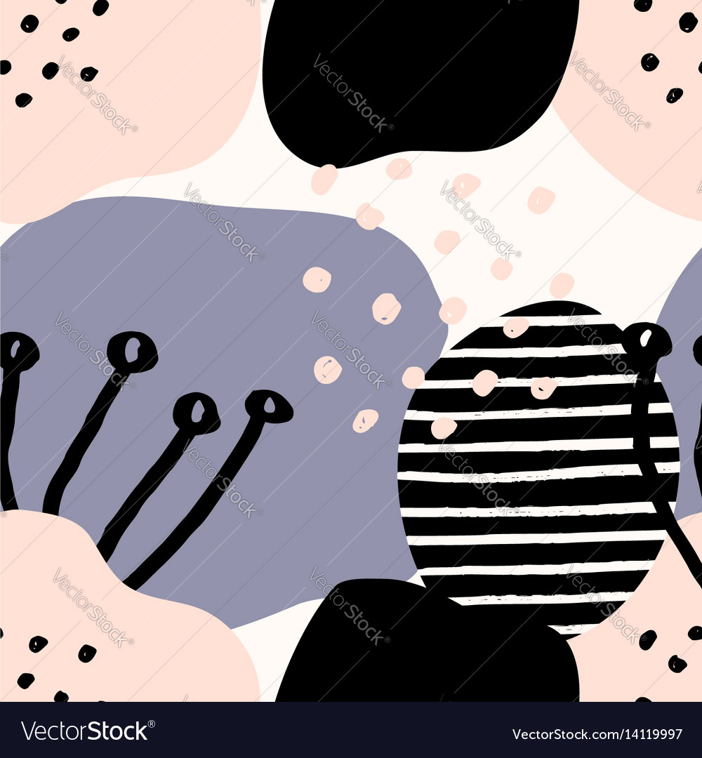 Abstract collage pattern Royalty Free Vector Image