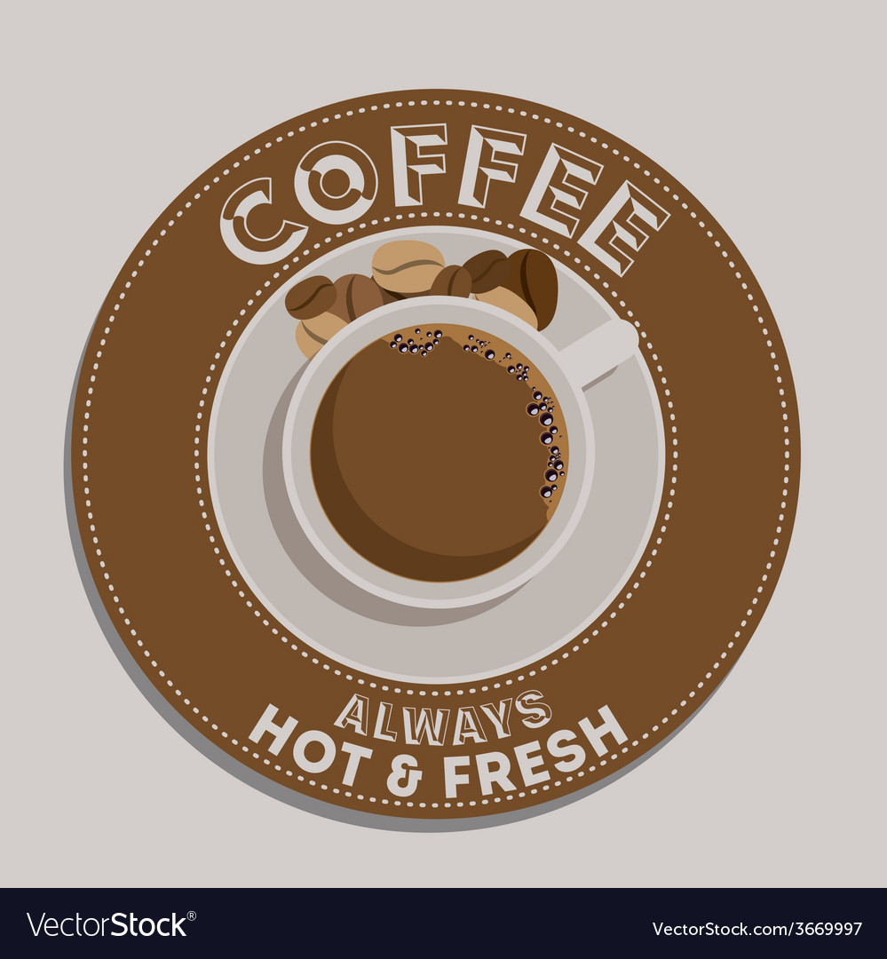 Coffee design Royalty Free Vector Image - VectorStock