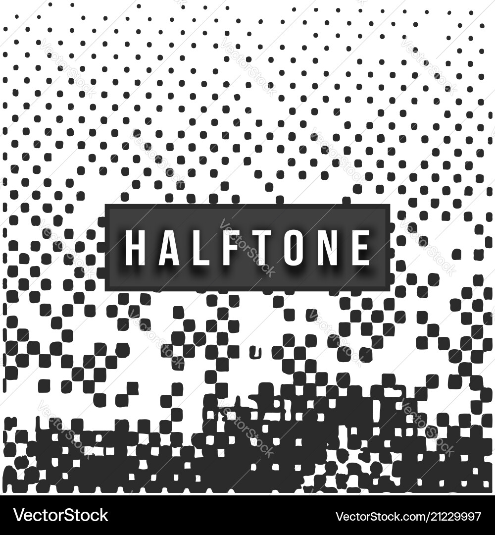 Halftone background template Royalty Free Vector Image