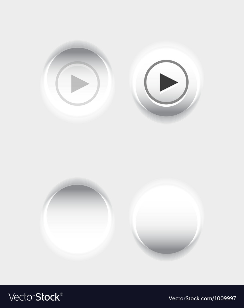 Pushed Button Royalty Free Vector Image Vectorstock