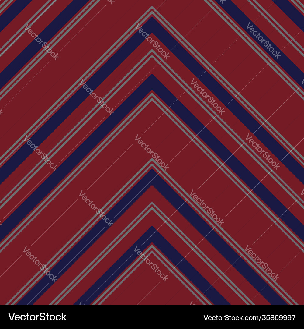Red and blue chevron diagonal stripes seamless Vector Image